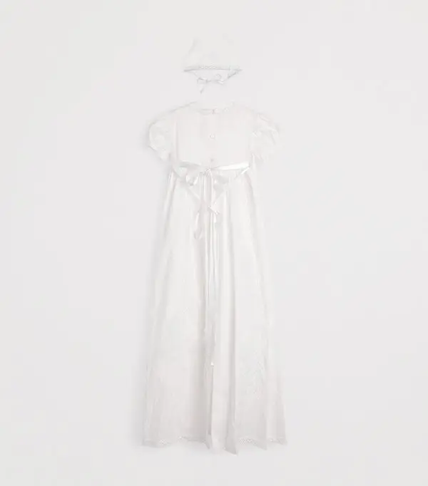 KISSY KISSY Pima Cotton Convertible Ceremonial Gown And Hat Set
