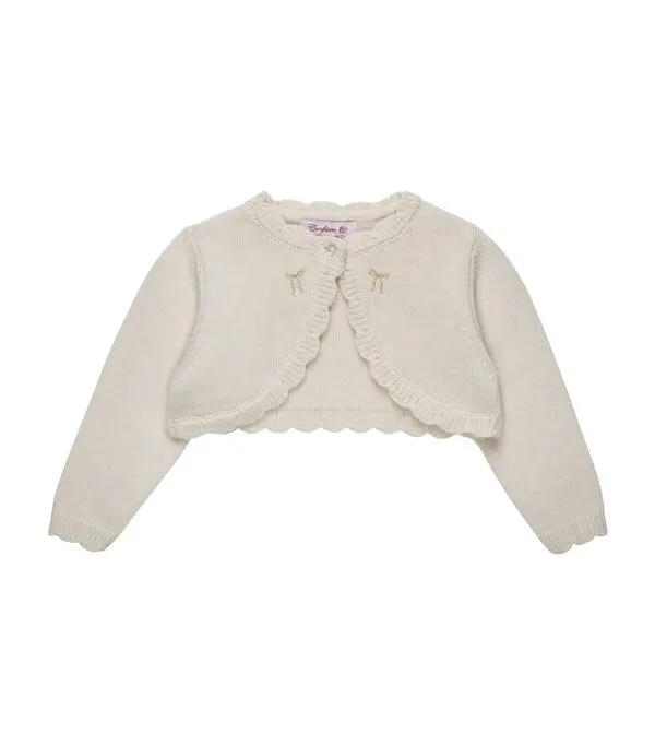 Trotters Maria Bow Embroidered Bolero Cardigan