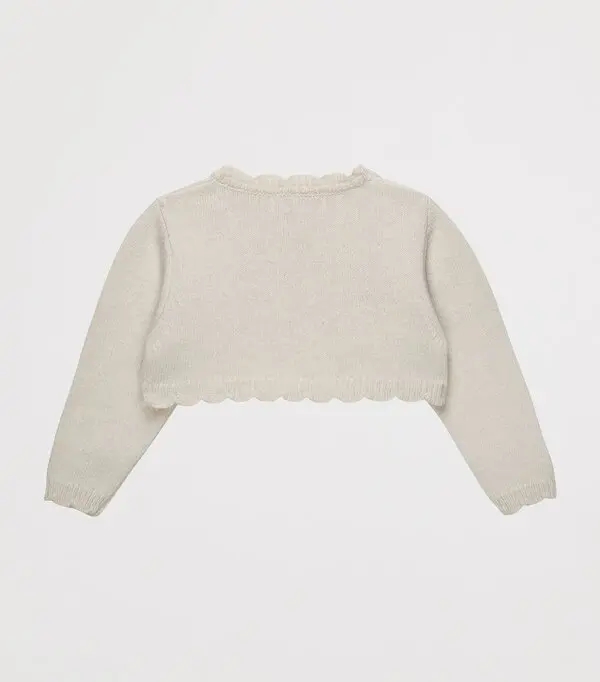 Trotters Maria Bow Embroidered Bolero Cardigan