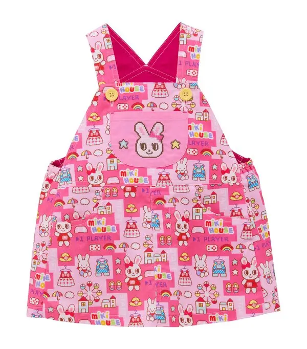 MIKI HOUSE Pixel-art Dress - Pink