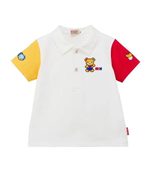 MIKI HOUSE Pucci Pixel-art Polo Shirt