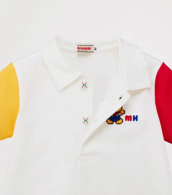 MIKI HOUSE Pucci Pixel-art Polo Shirt