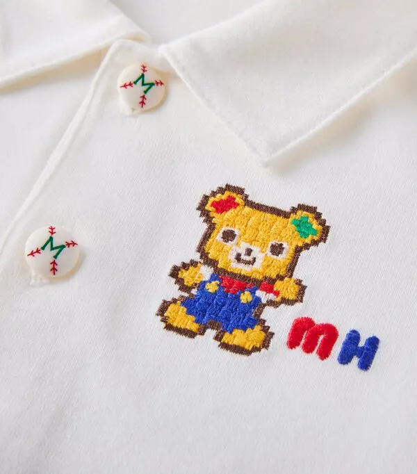 MIKI HOUSE Pucci Pixel-art Polo Shirt