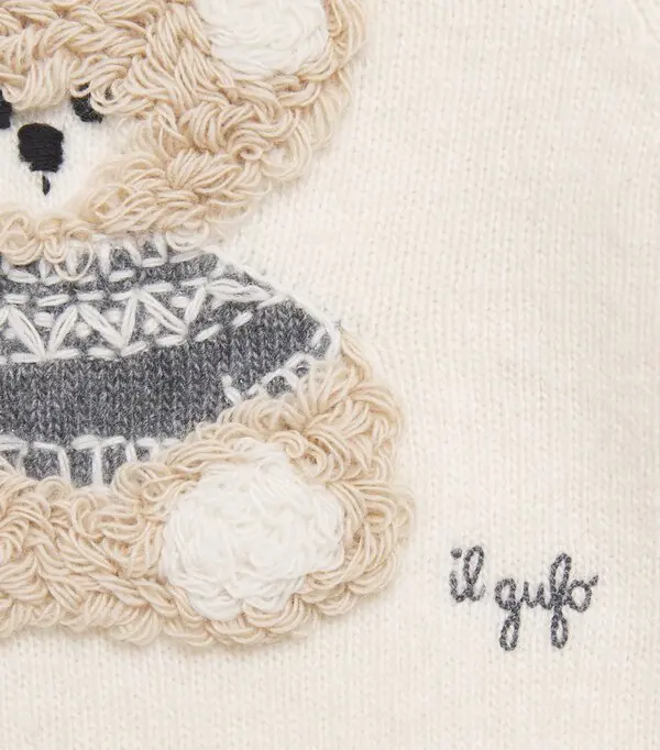 IL GUFO Merino Wool Bear Playsuit