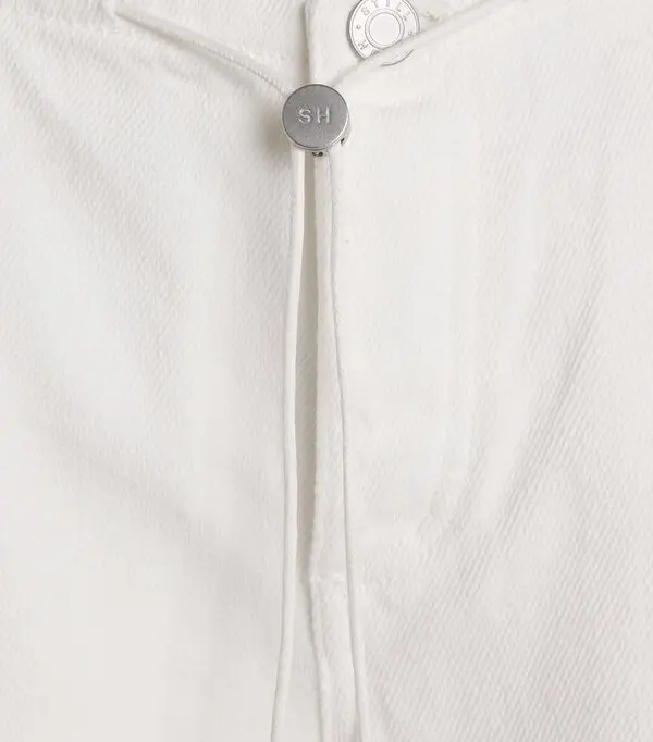 Still Here Drawstring Sport Wide-leg Jeans - Ivory