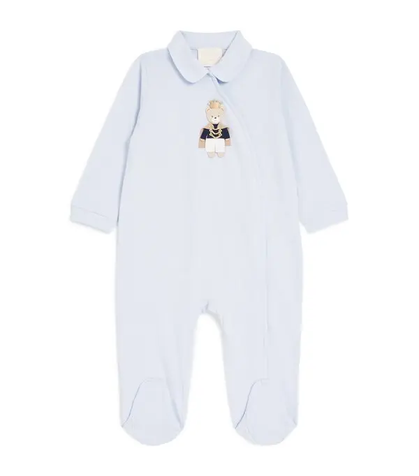 STORY LORIS Cotton Royal Bear All-in-one - Blue