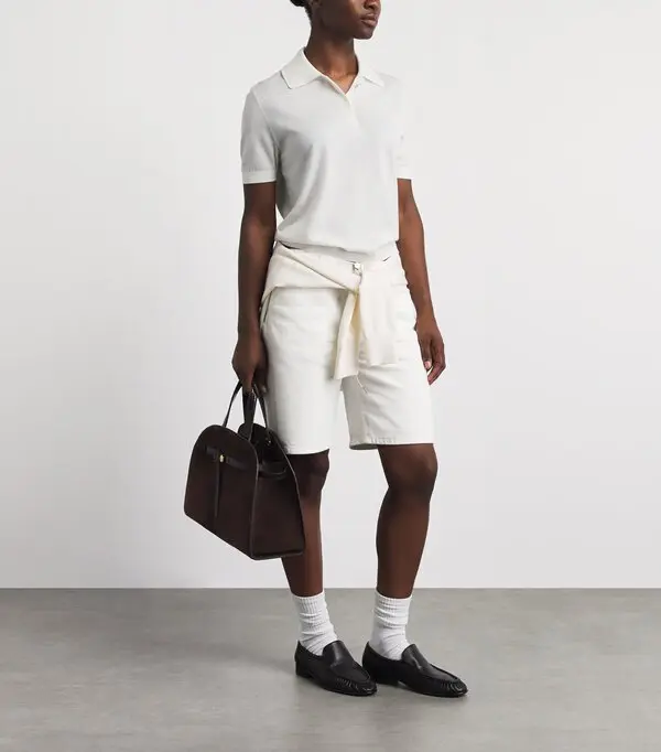 Still Here Cool Denim Shorts - Ivory