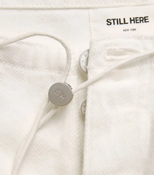 Still Here Cool Denim Shorts - Ivory