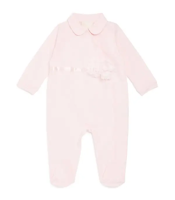 STORY LORIS Cotton Flower-detail All-in-one - Pink