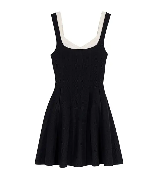 Maje Layered Mini Dress - Black