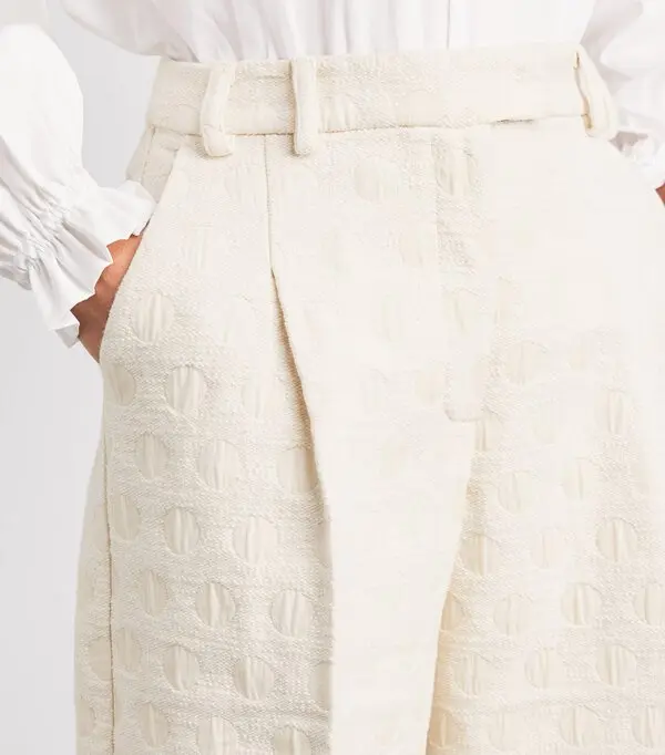 La DoubleJ Jacquard Wide-leg Trousers