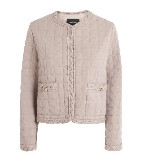 Fabiana Filippi Wool-silk-cashmere Quilted Jacket