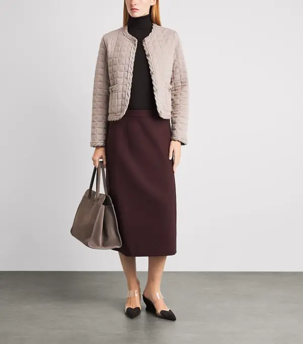 Fabiana Filippi Wool-silk-cashmere Quilted Jacket