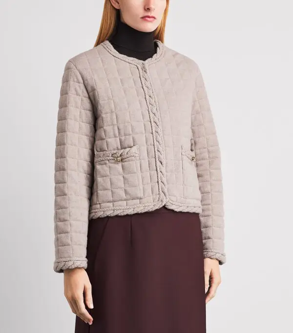 Fabiana Filippi Wool-silk-cashmere Quilted Jacket