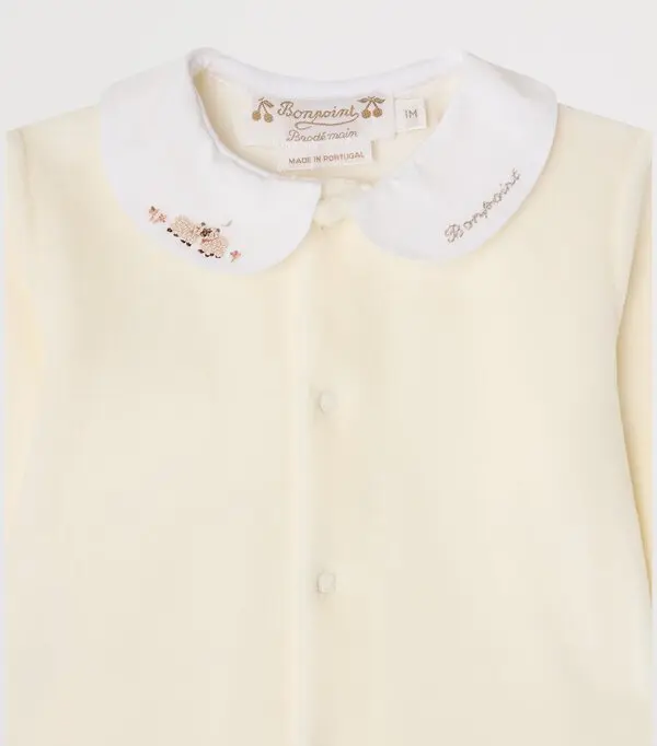 Bonpoint Embroidered Collar All-in-one