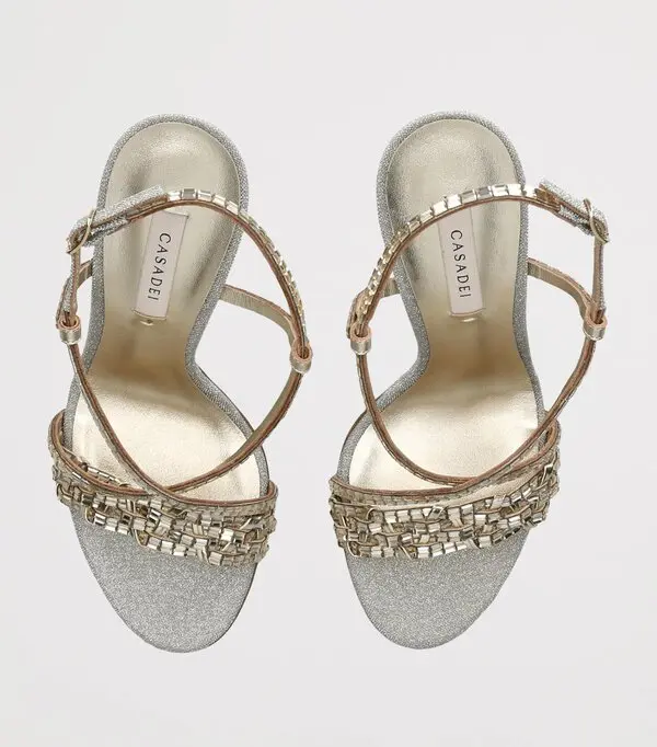 Casadei Embellished Julia Godyva Sandals 100