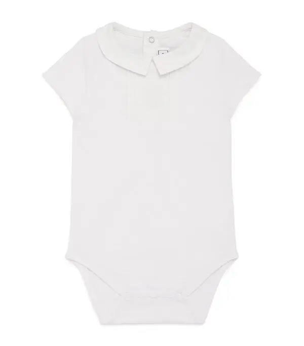 TARTINE ET CHOCOLAT Cotton Frilled-collar Bodysuit