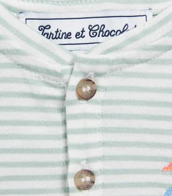 TARTINE ET CHOCOLAT Striped Button-up T-shirt