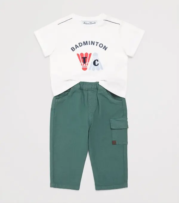 TARTINE ET CHOCOLAT Cotton Cargo Trousers