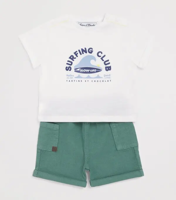 TARTINE ET CHOCOLAT Cotton Wave T-shirt