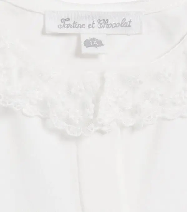 TARTINE ET CHOCOLAT Lace Collar Bodysuit