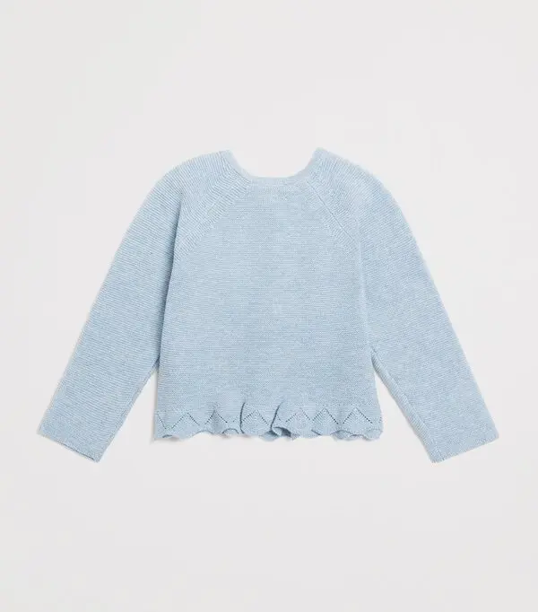 TARTINE ET CHOCOLAT Cotton Frill Detail Cardigan