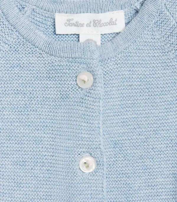 TARTINE ET CHOCOLAT Cotton Frill Detail Cardigan