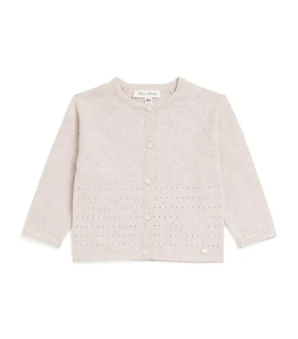 TARTINE ET CHOCOLAT Cotton Cardigan - Beige