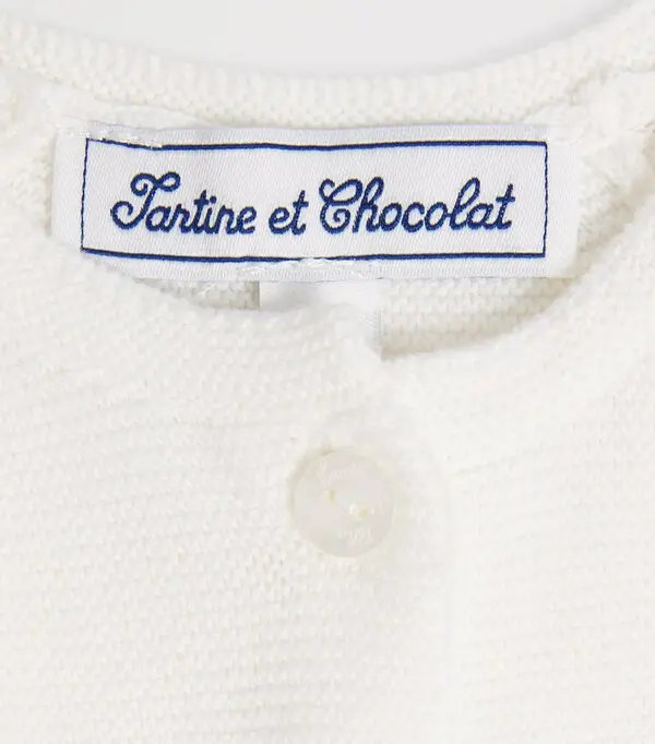 TARTINE ET CHOCOLAT Cotton Embroidered Cardigan