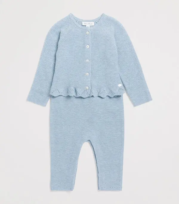 TARTINE ET CHOCOLAT Cotton Knitted Dungarees