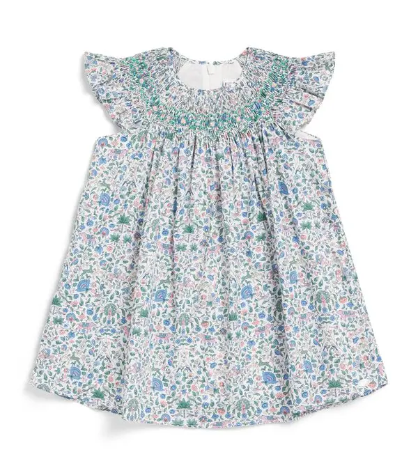 TARTINE ET CHOCOLAT Cotton Liberty Floral Print Dress - White