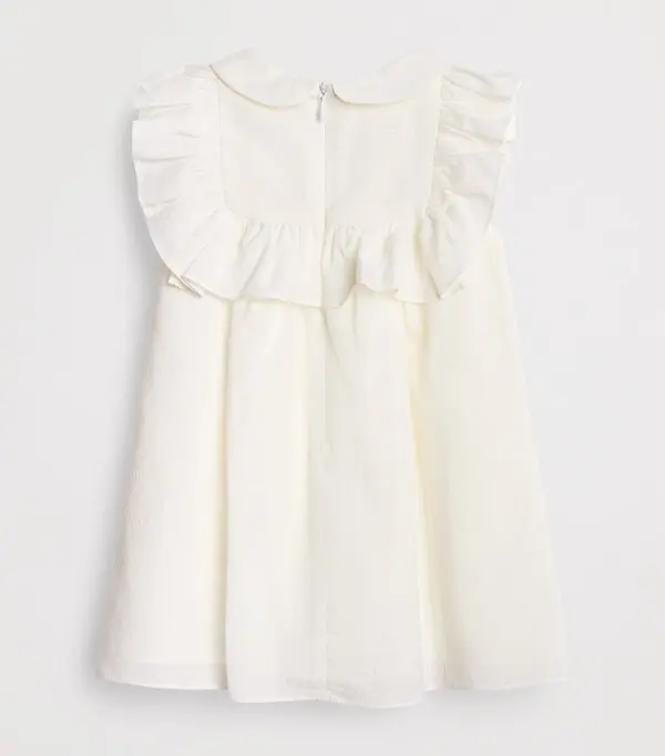 TARTINE ET CHOCOLAT Cotton-blend Ruffle-collar Dress