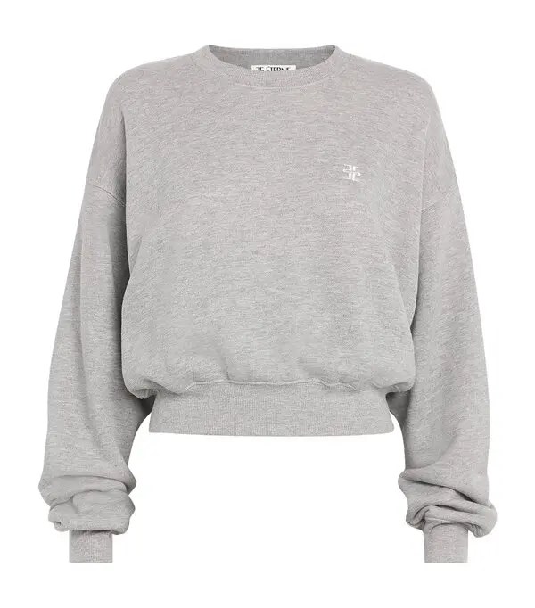 Eterne French Terry Cropped Sweatshirt