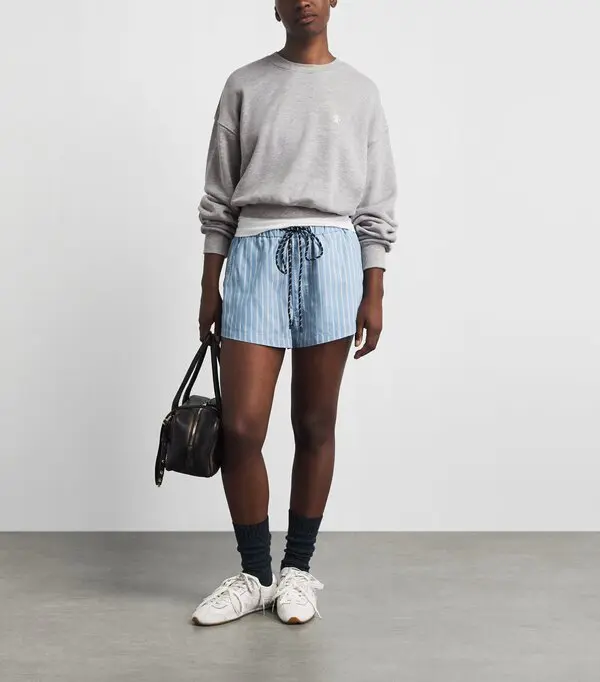 Eterne French Terry Cropped Sweatshirt