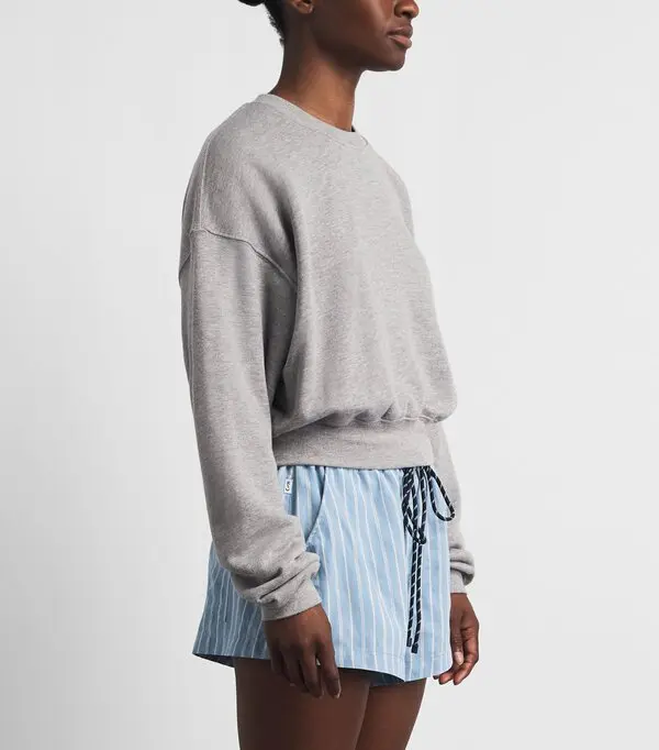 Eterne French Terry Cropped Sweatshirt