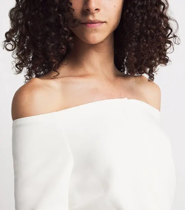 Roland Mouret Off-the-shoulder Draped Jacket