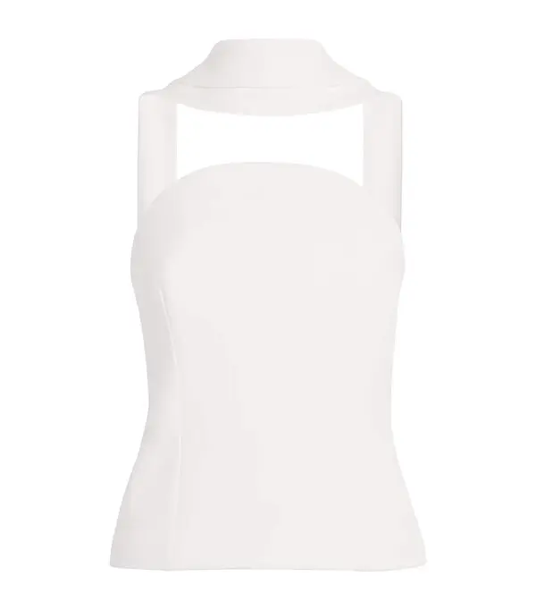 Roland Mouret Bustier Top With Scarf Detail