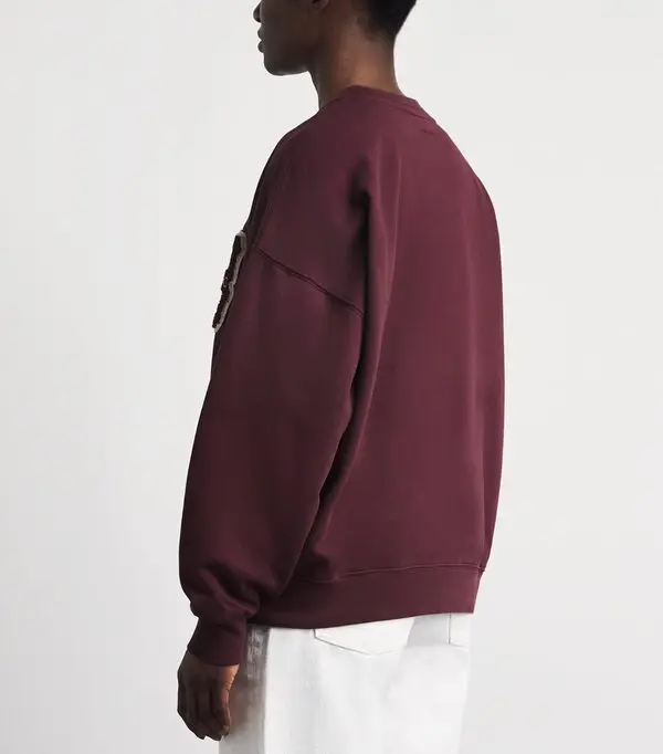 ANINE BING Oversized Letterman Sweatshirt