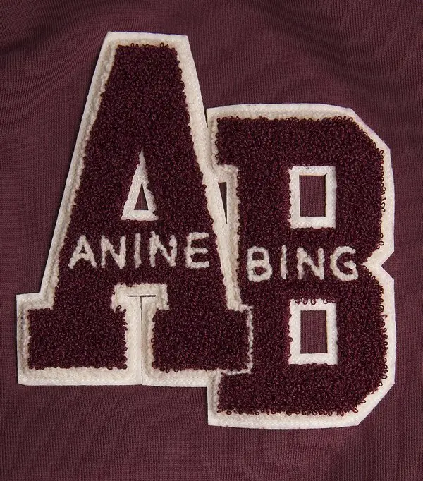 ANINE BING Oversized Letterman Sweatshirt