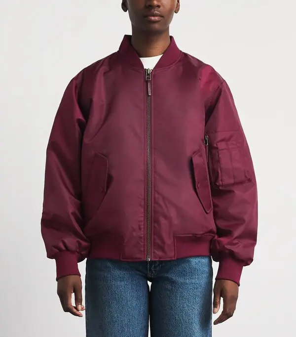 ANINE BING Cropped Leon Bomber Jacket