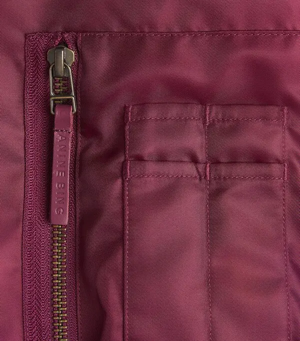 ANINE BING Cropped Leon Bomber Jacket