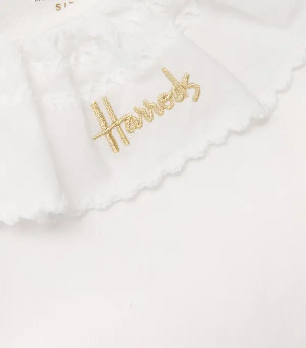 Harrods Cotton Bodysuit With Ruffle Collar