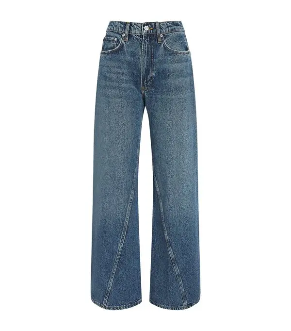 ANINE BING Twisted-seam Brie Jeans