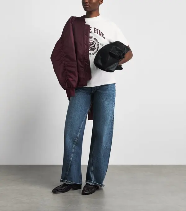 ANINE BING Twisted-seam Brie Jeans