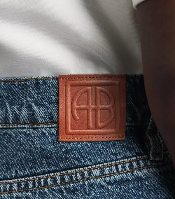 ANINE BING Twisted-seam Brie Jeans