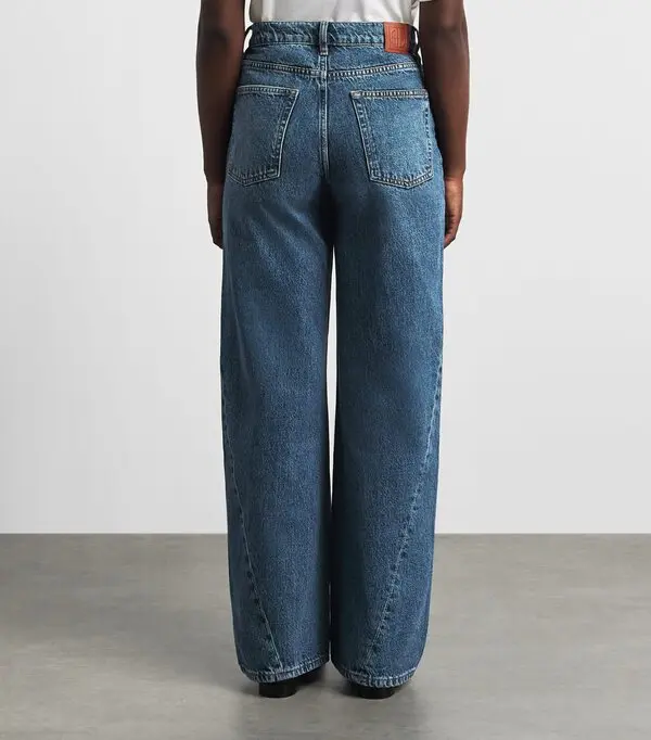 ANINE BING Twisted-seam Brie Jeans