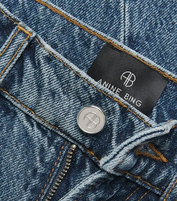 ANINE BING Twisted-seam Brie Jeans