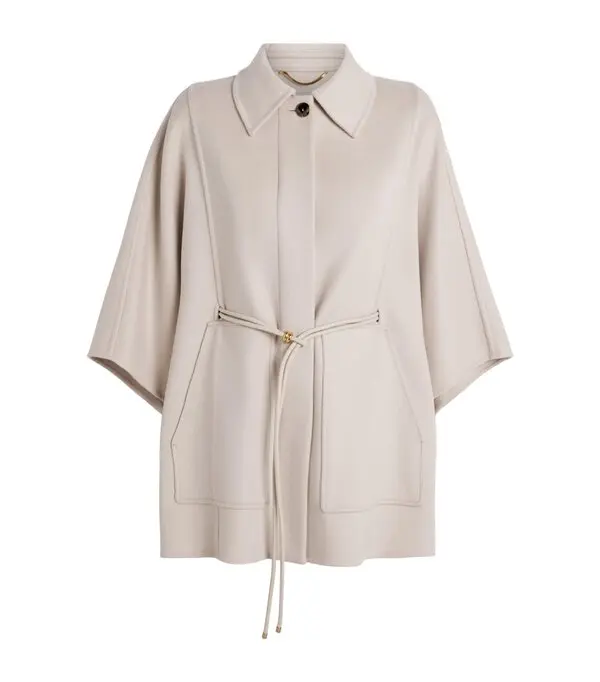 Agnona Cashmere Belted Cape