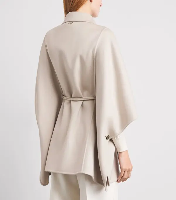 Agnona Cashmere Belted Cape