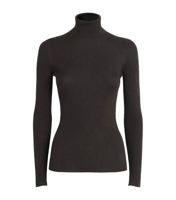 Agnona Wool-silk-cashmere Rollneck Sweater